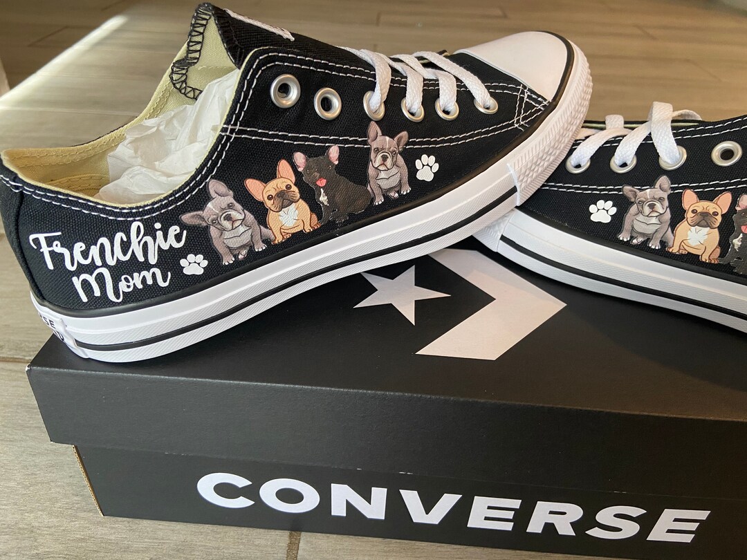 Frenchie Mom Converse - Etsy