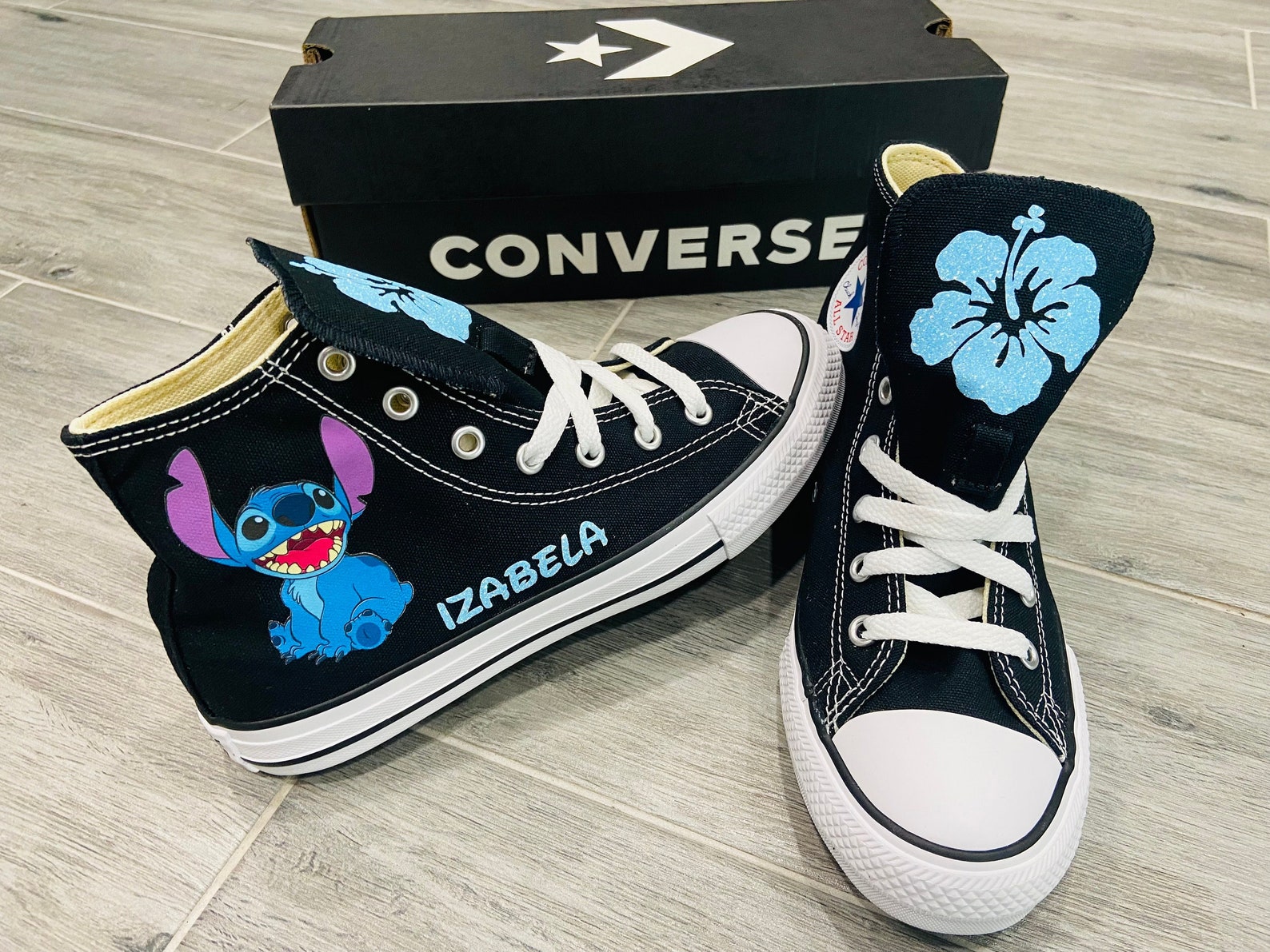 Stitch Custom Converse - Etsy