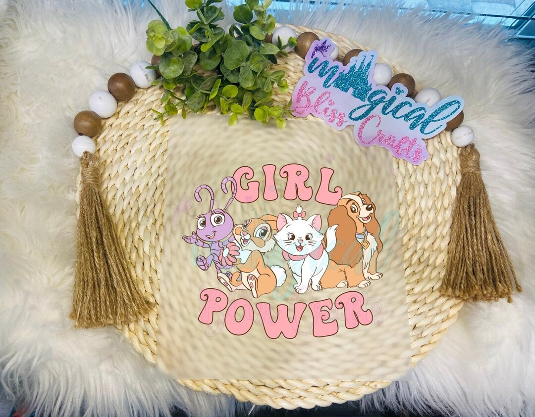 Girl Power Disney Animals Park Ready to Heat Press/ Heat Transfer Dtf ...
