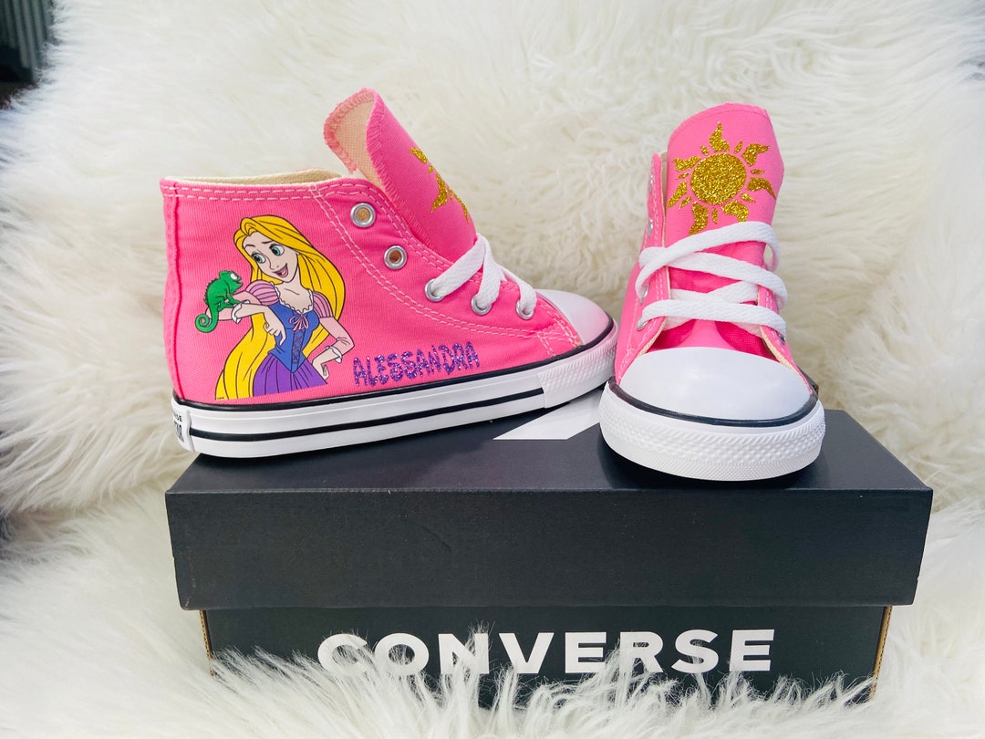 Rapunzel Tangled Princess Converse Kids and Adults - Etsy