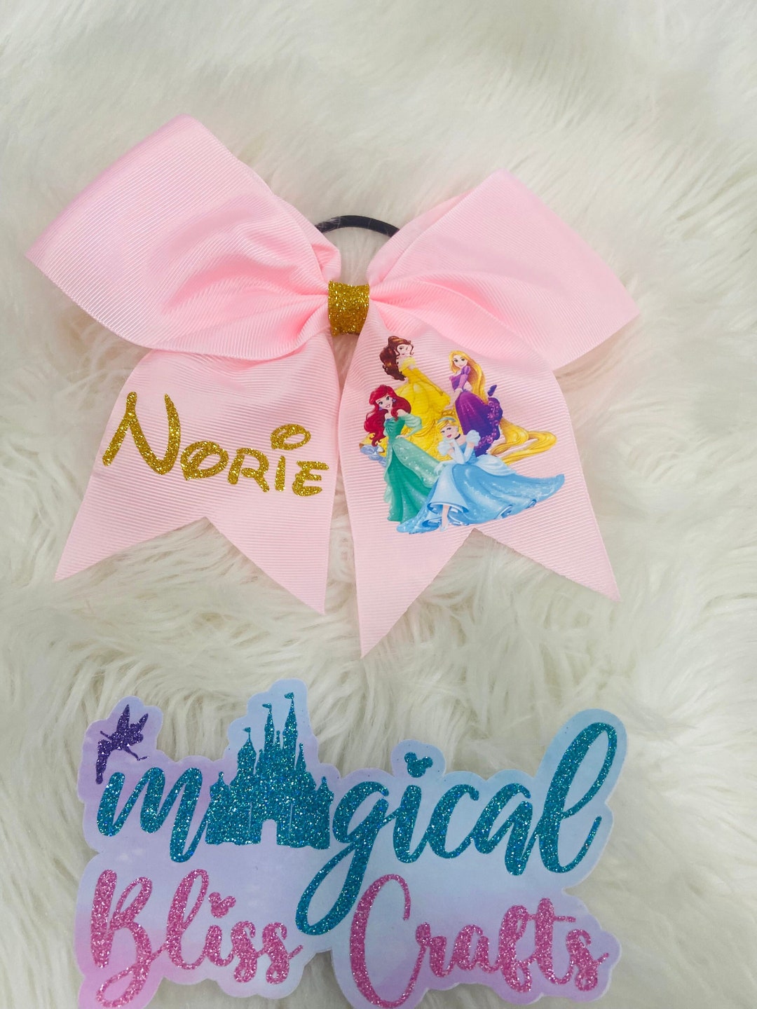 Princess Personalized Bows - Etsy