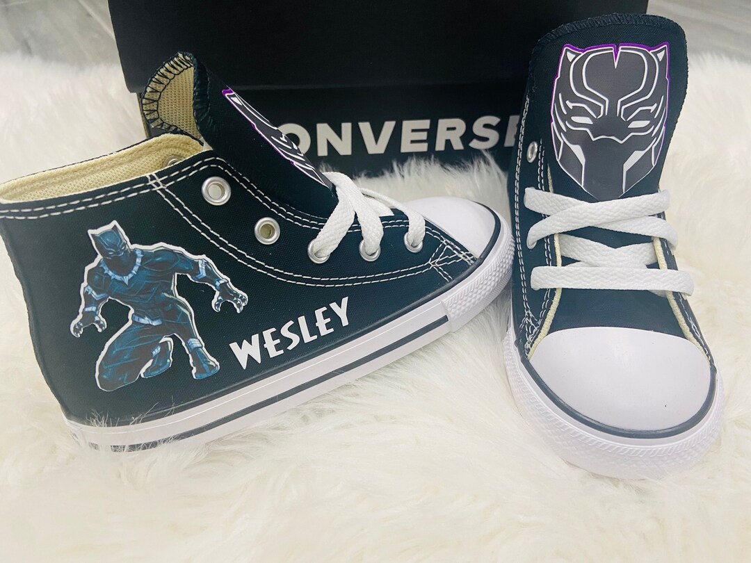 Black Panther Custom Converse - Etsy