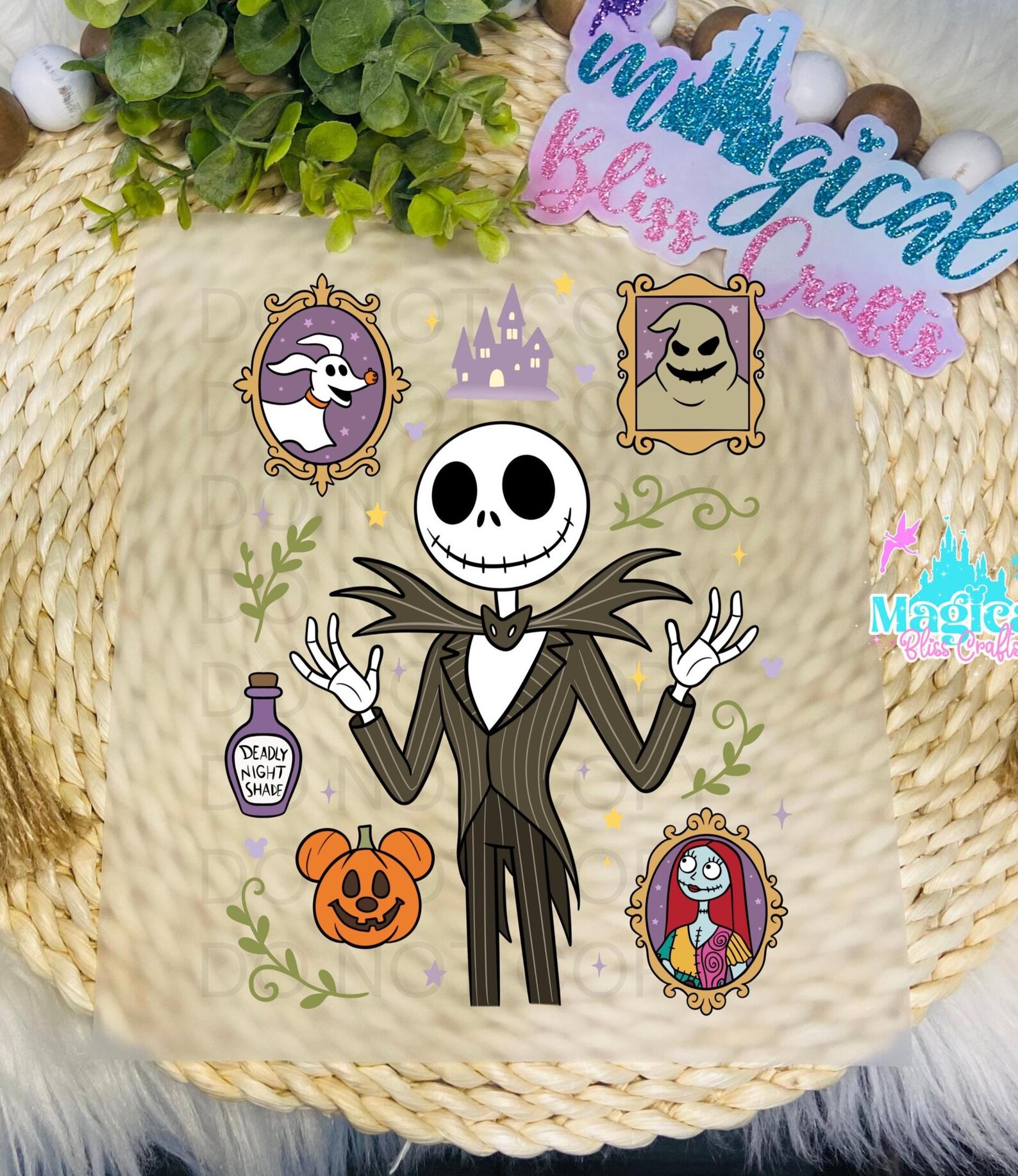 Jack and Sally Park Ready to Heat Press/ Heat Transfer Dtf/ Heat ...