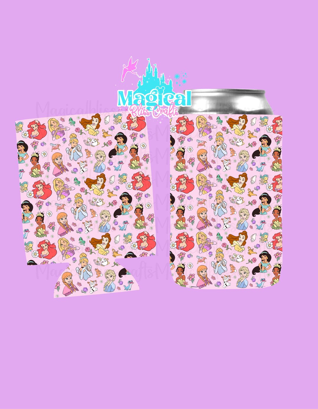 Magical Cup Sleeves Princess and Sidekicks Park Cup Coffee Sleeves - Etsy