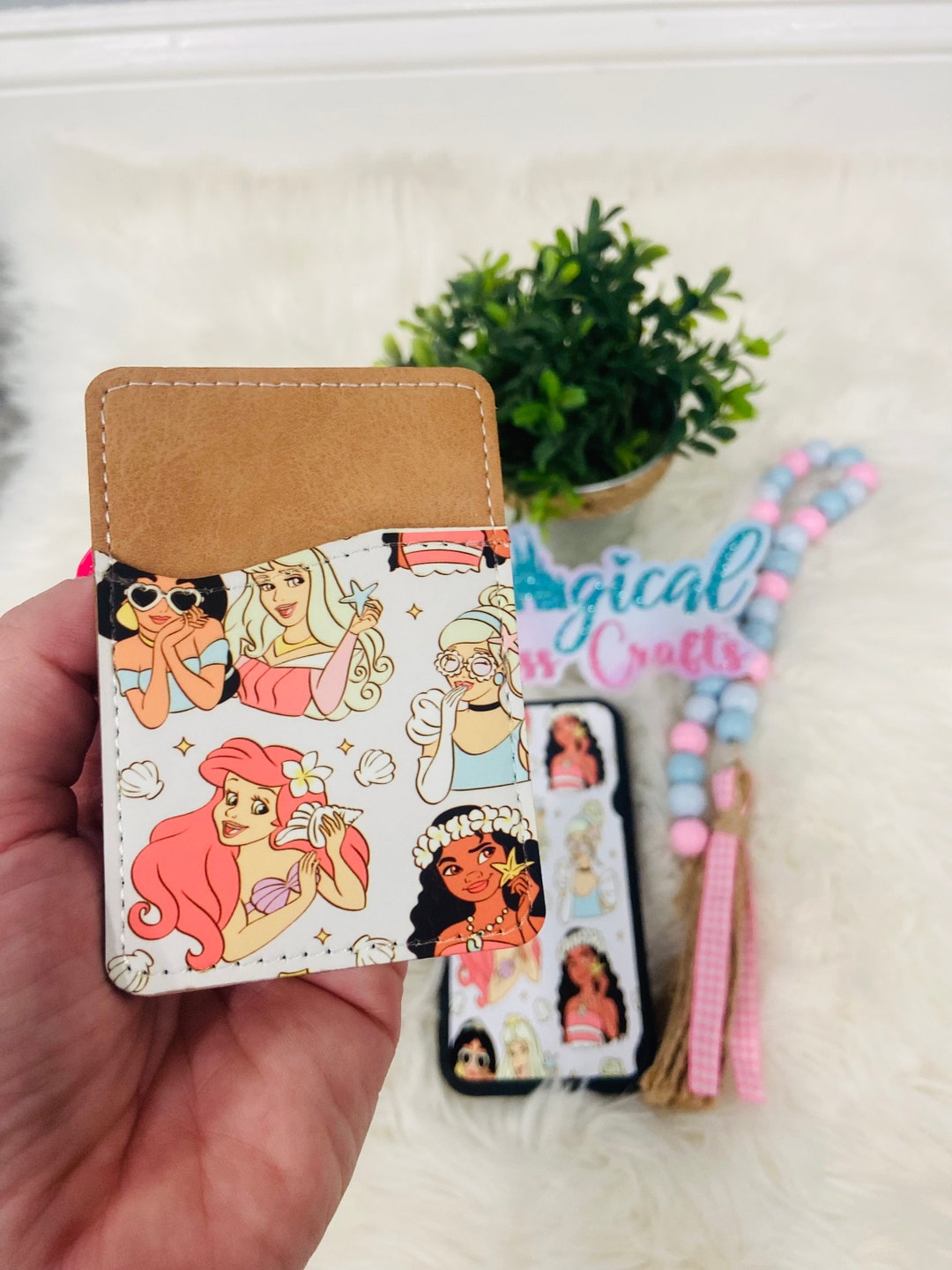 Magical Princess Custom Phone Card Holder/ Card Holder - Etsy