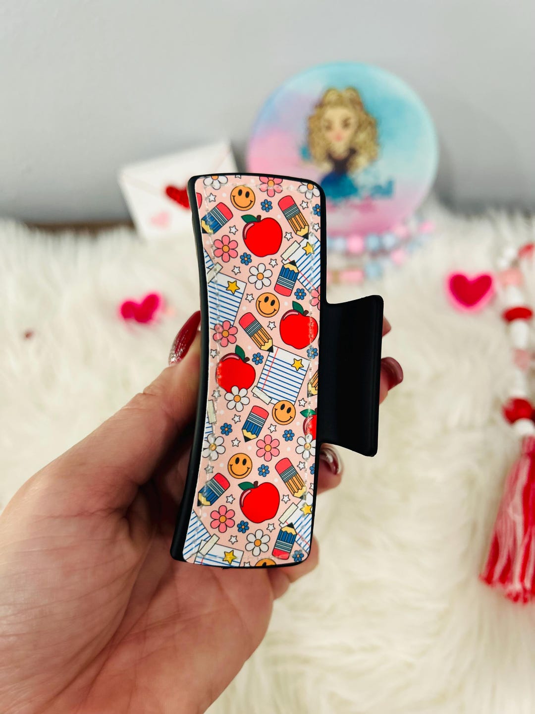 Cute Teacher Claw Clips/ Hair Accessories/ Hair Accessories / Claw ...