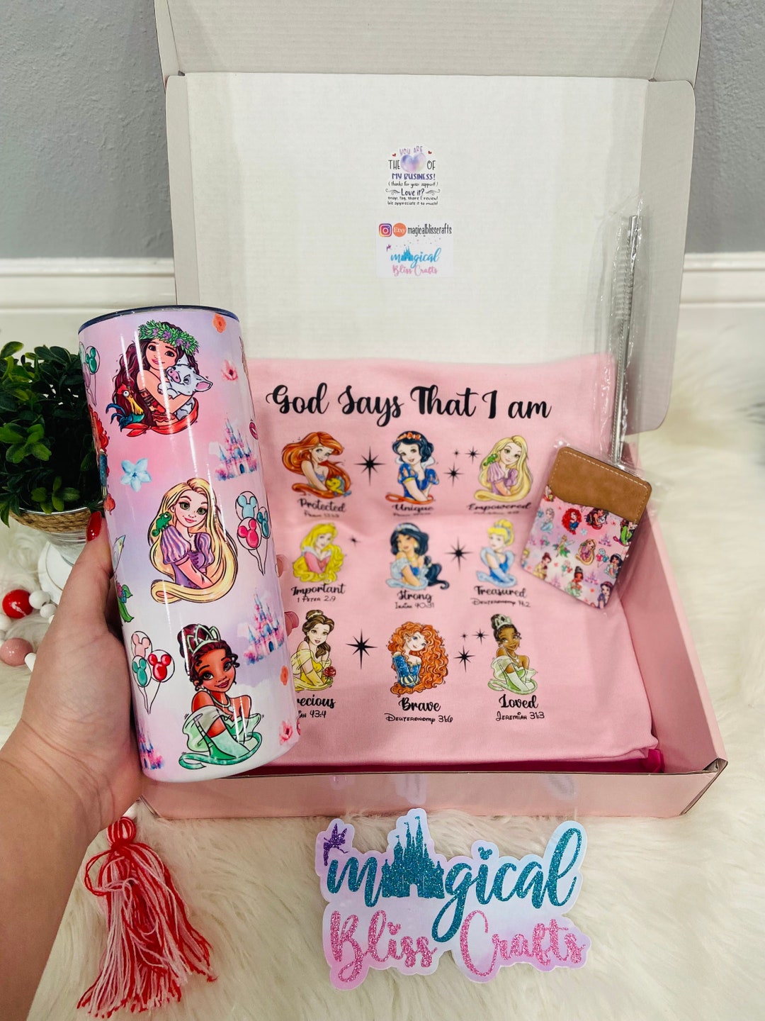 Princess Gift Sets/ Princess Tumblers/ Princess Phone Cardholders ...
