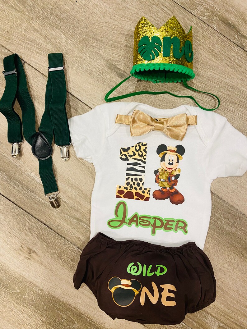 Wild One Mickey Safari Smash Outfit - Etsy