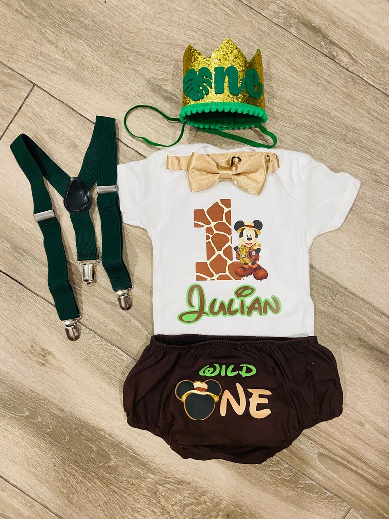 Wild One Mickey Safari Smash Outfit - Etsy