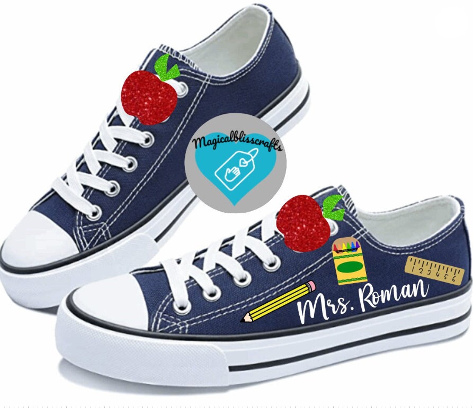 School Teacher Woman Canvas Shoes - Etsy