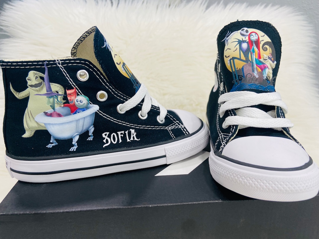 Nightmare Before Christmas Converse - Etsy