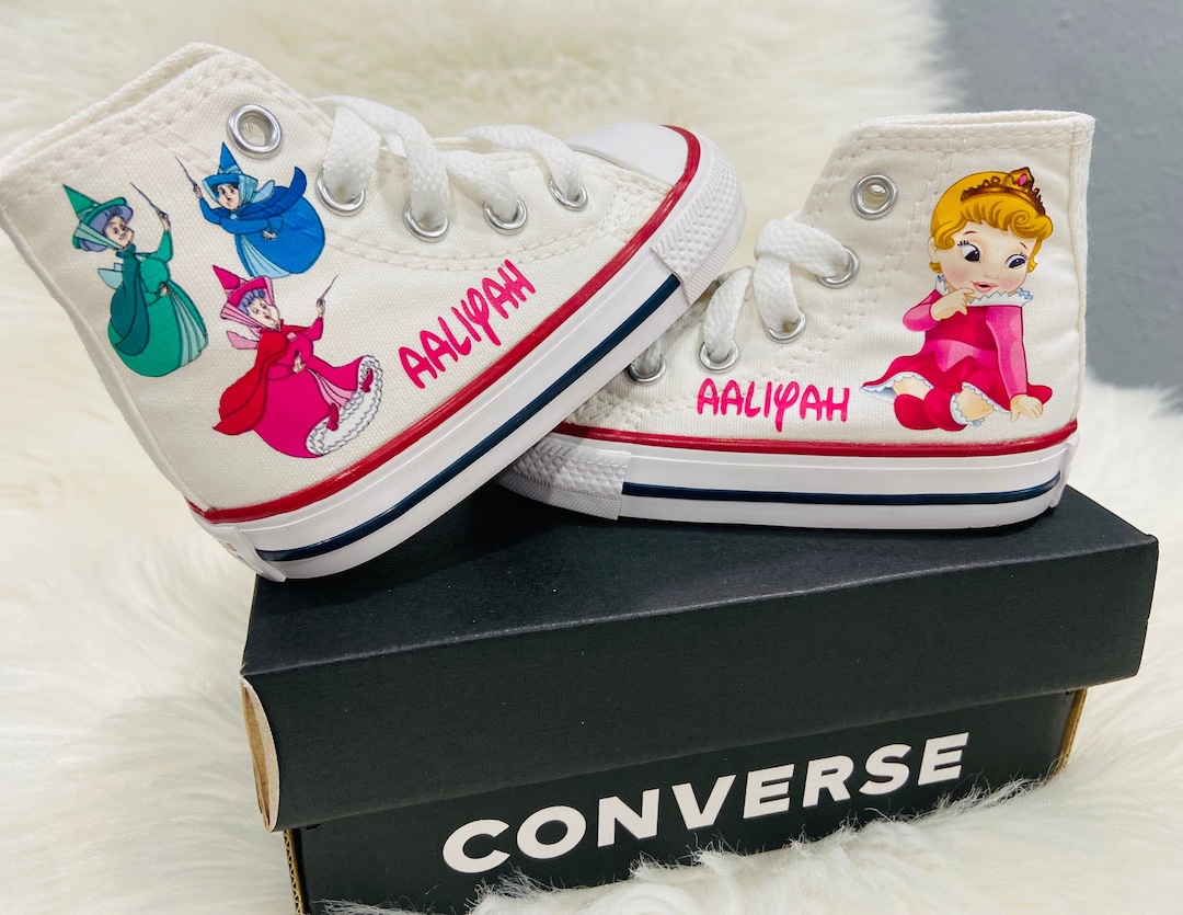 Baby Aurora Princess and Three Fairy Godmothers Custom Converse - Etsy