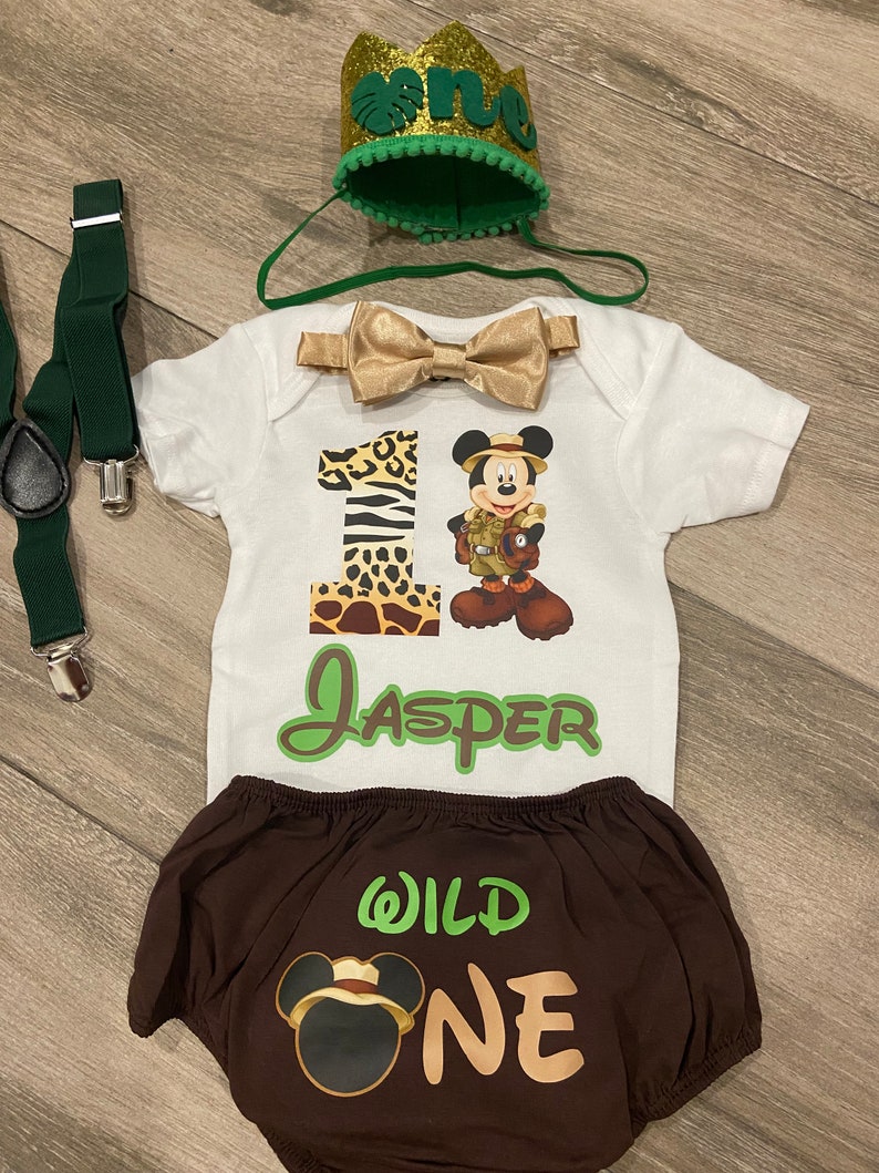 Wild One Mickey Safari Smash Outfit - Etsy