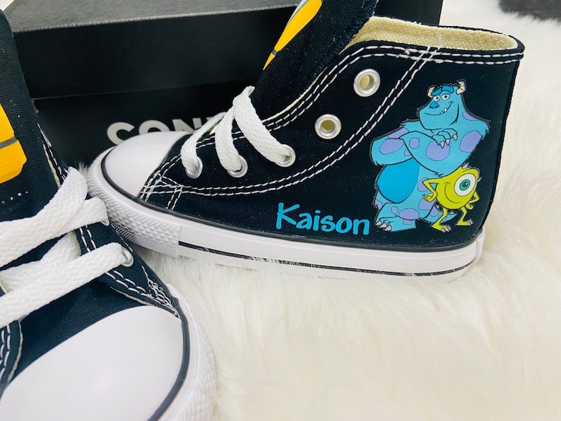 Monster Inc Converse - Etsy