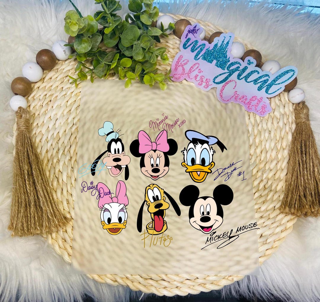 Mickey and Friends Park Ready to Heat Press/ Heat Transfer Dtf/ Mickey ...