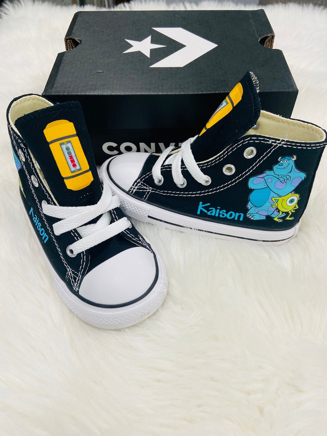 Monster Inc Converse - Etsy