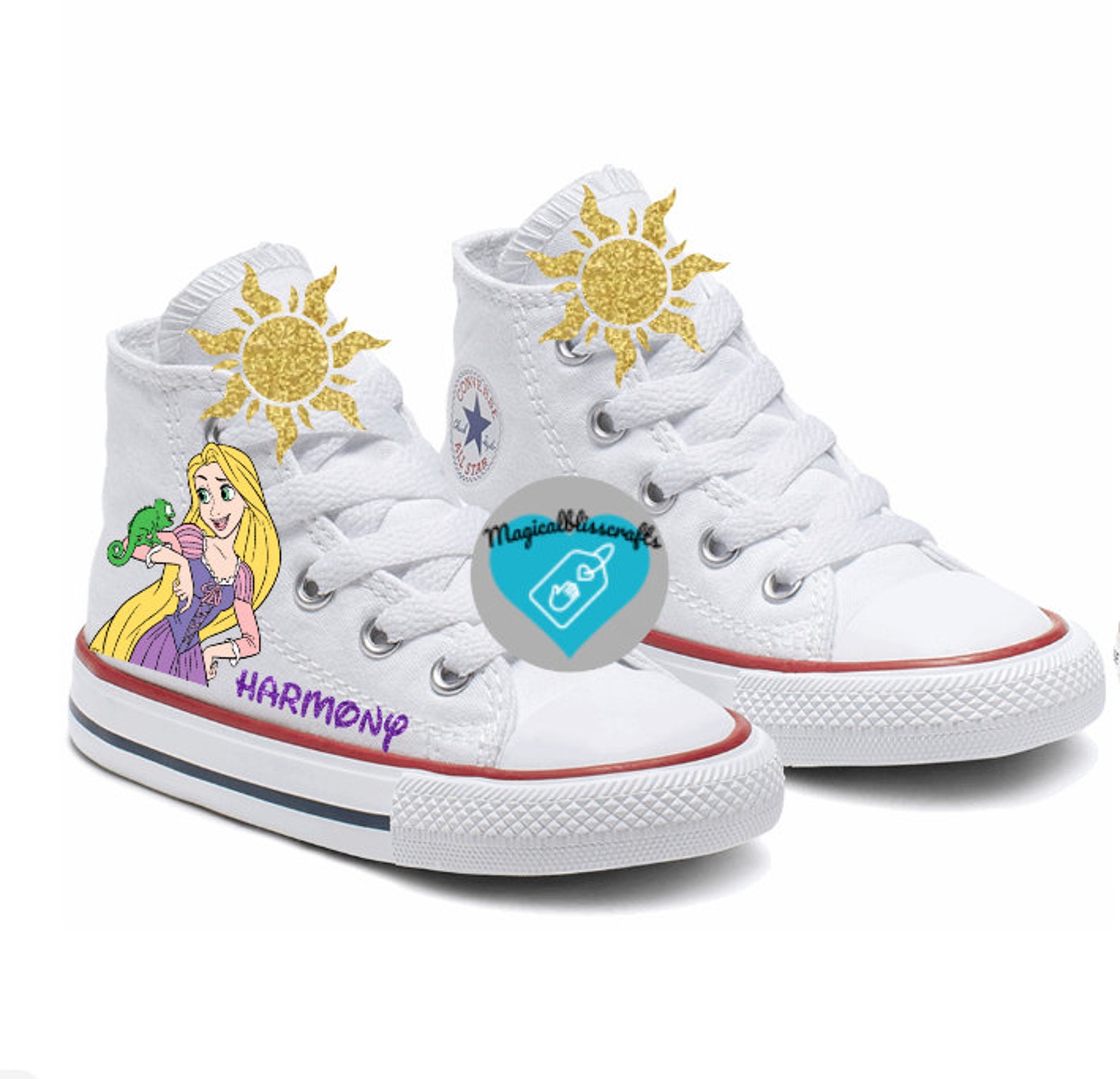 Rapunzel Tangled Princess Converse Kids and Adults - Etsy