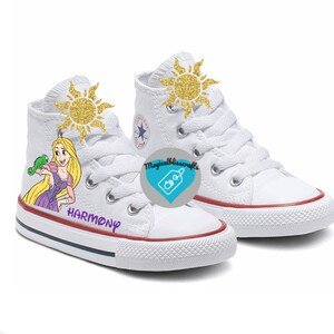Rapunzel Tangled Princess Converse Kids and Adults - Etsy