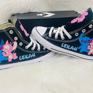 Stitch and Angel Custom Converse - Etsy