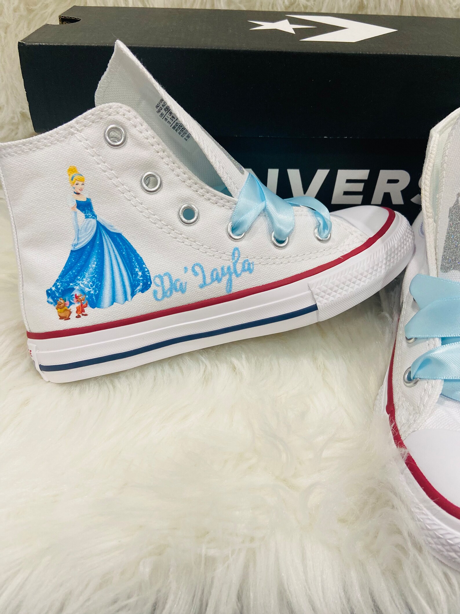 Cinderella Custom Converse - Etsy