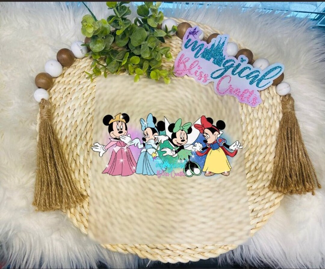 Minnie Princess Ready to Heat Press/ Heat Transfer Dtf/ Princess Heat ...