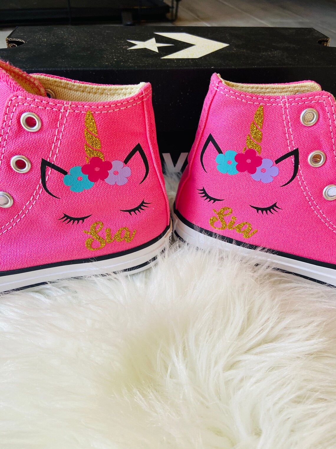 Unicorn Custom Converse - Etsy