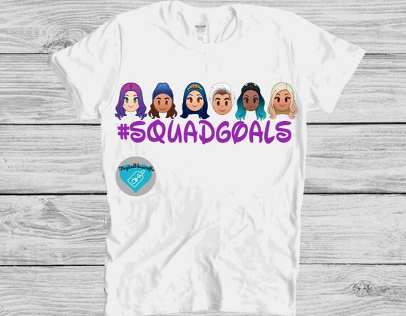 Descendants Squad Goals T-shirts - Etsy