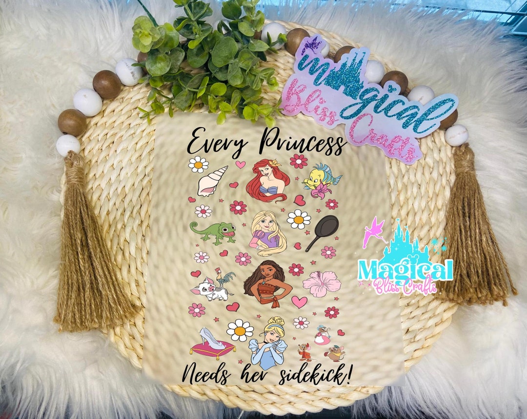 Every Princess Needs Her Sidekick! Ready to Heat Press/ Heat Transfer ...