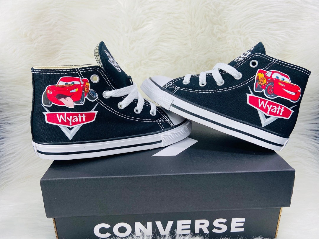 Lightning Mcqueen Cars Custom Converse - Etsy