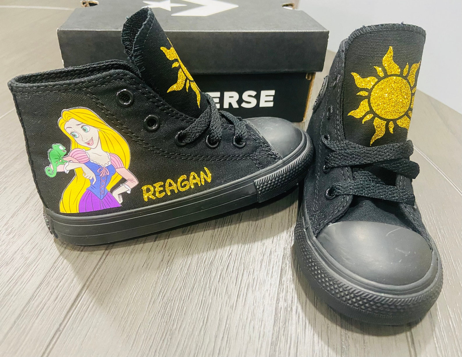 Rapunzel Tangled Princess Converse Kids and Adults - Etsy