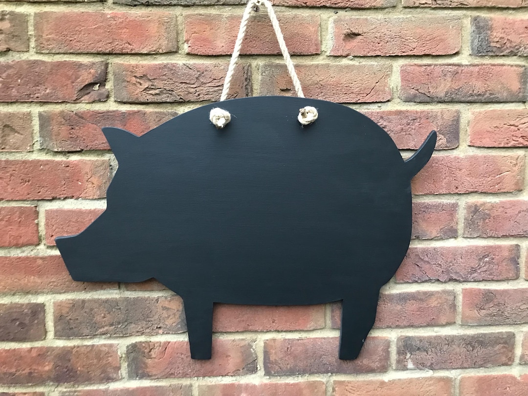 Pig Chalkboard, Chalk Blackboard, Kitchen Organiser, Animal Shaped, - Etsy