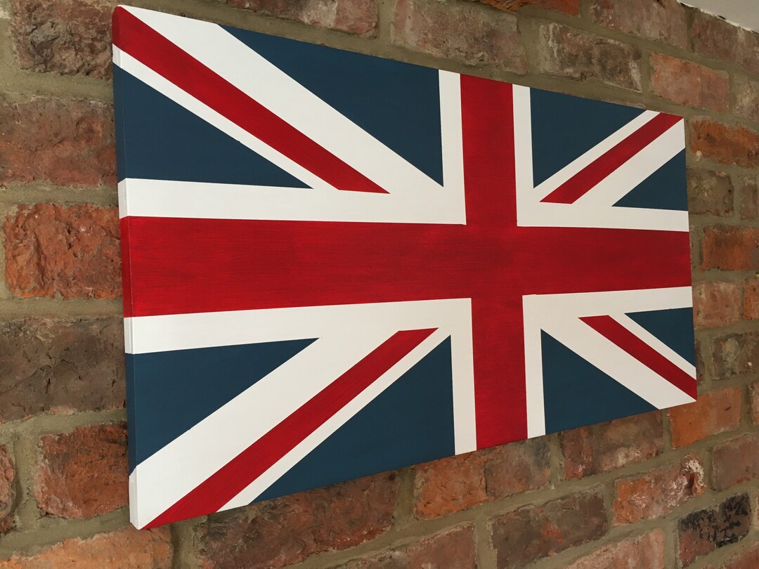 Union Jack Wall Art. Hand Painted on Wood. - Etsy