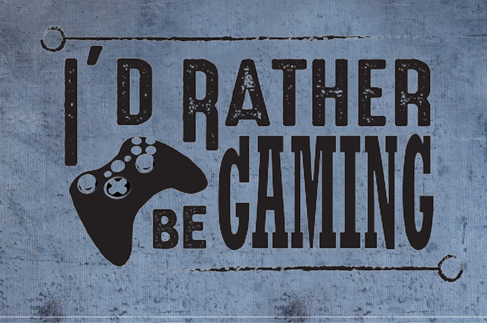 I'd rather be gaming svg file SVG cut file t-shirt Cricut | Etsy