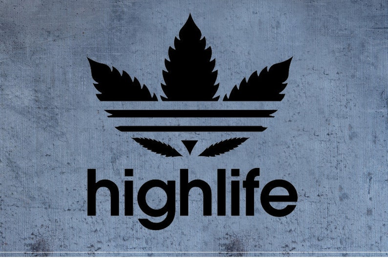 Highlife adidas Weed Logo SVG Cut File T-shirts Cricut SVG - Etsy