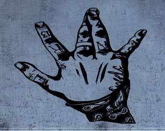 West Side Hand Sign | Etsy