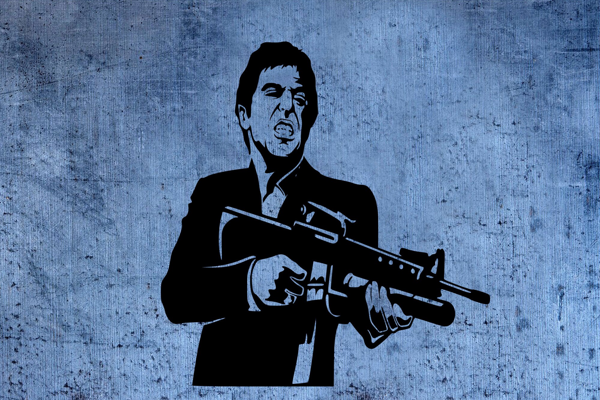 Scarface Stencil