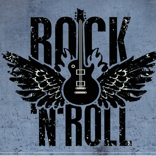 Hard Rock and Roll Music Band Png Files Clipart Digital - Etsy