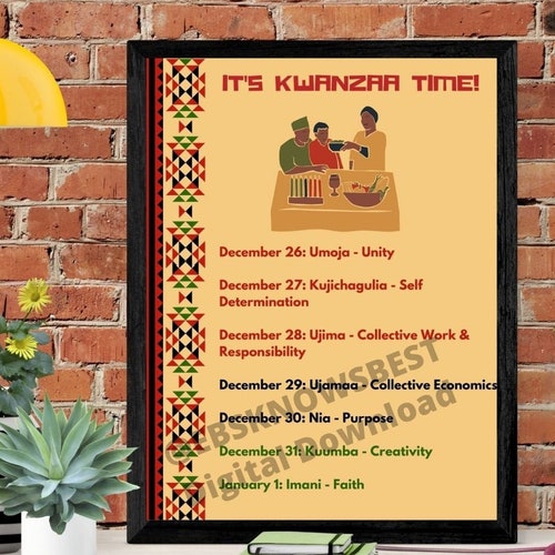 Kwanzaa Seven Principles Kwanzaa Decorations Printable - Etsy Kwanzaa Seven Principles Kwanzaa Decorations Printable - Etsy