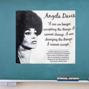 Angela Davis Wall Tapestry, Afrocentric Home Decor, Black History ...