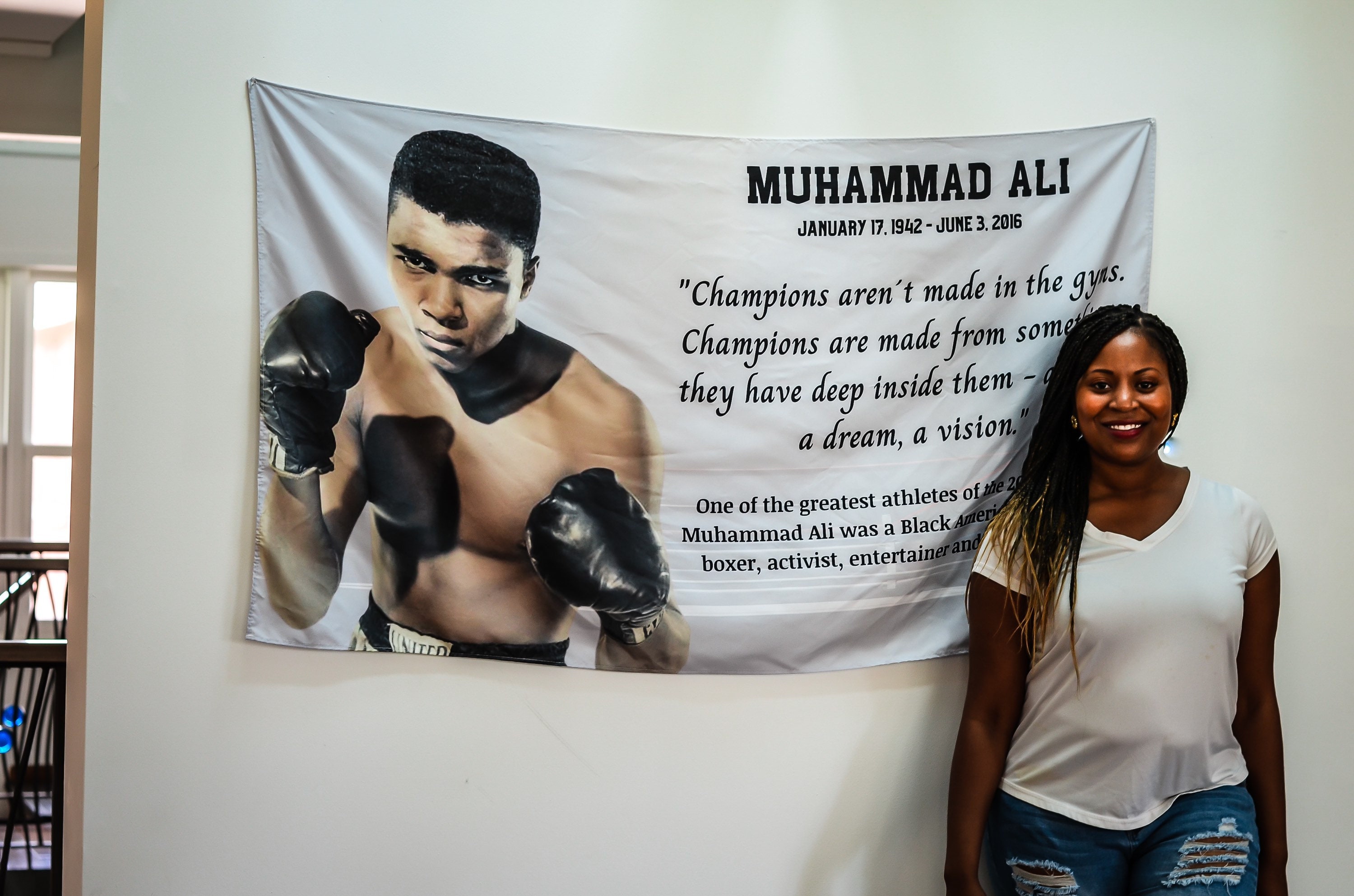 Muhammad Ali Wall Tapestry, Black History Poster, Boxing Gym Art ...
