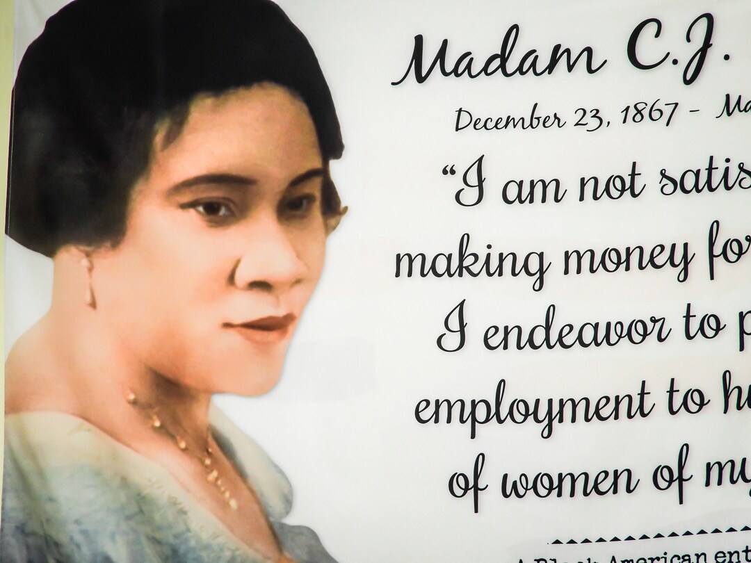 Madame CJ Walker Wall Tapestry, Art, African American Art, Kwanzaa Gift ...