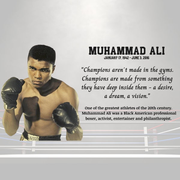 Muhammad Ali Quote - Etsy