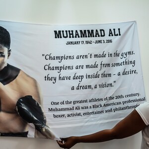 Muhammad Ali Wall Tapestry, Black History Poster, Boxing Gym Art ...