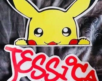 Pikachu Window Decal | Etsy UK