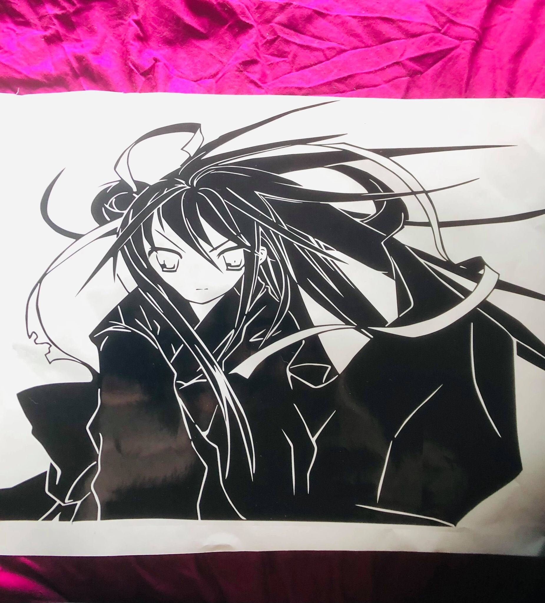 Anime wall decal. | Etsy