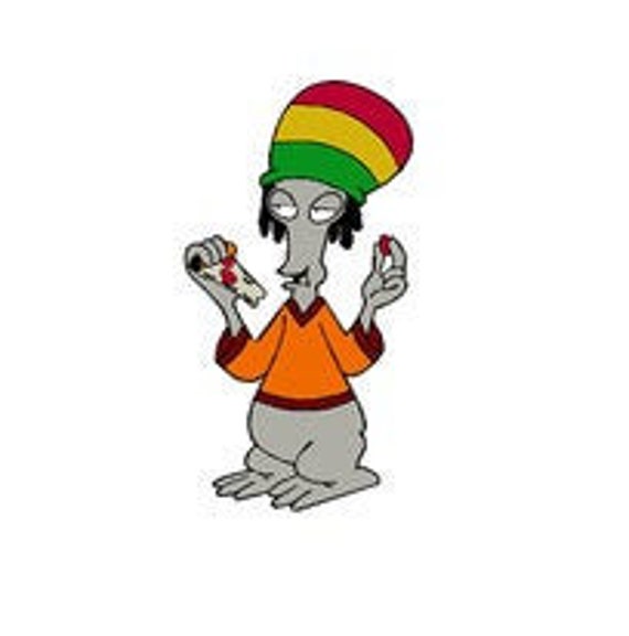 Rasta Roger American dad wall decal. | Etsy