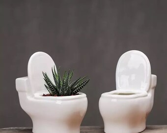 Toilet Flower Pot - Etsy
