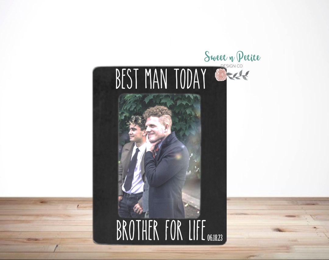Best Man Picture Frame | Best Man Best Friend Picture Frame | Groomsmen ...