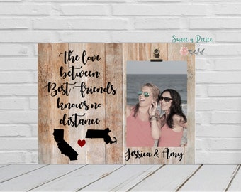 Personalized Friends Gift, the Love Between Friends, Long Distance ...
