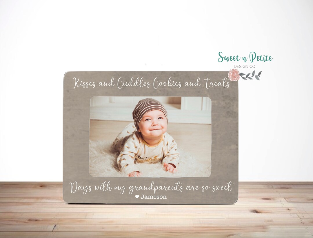 Personalized Grandparents Gift Picture Frame - New Grandparents Gift ...